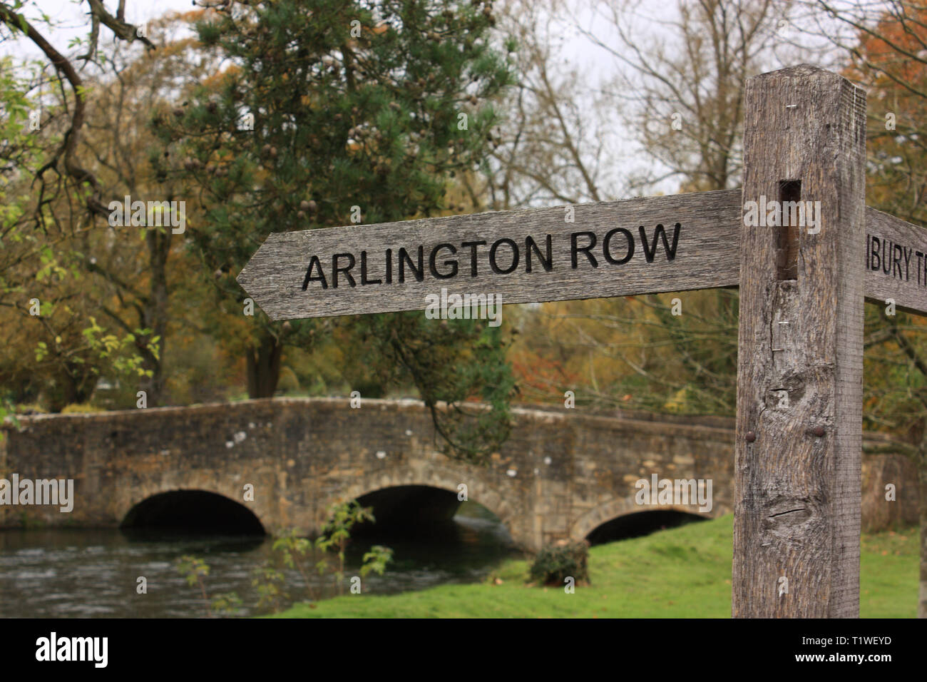 Showing the Way to Arlington Row Stock Photo - Alamy