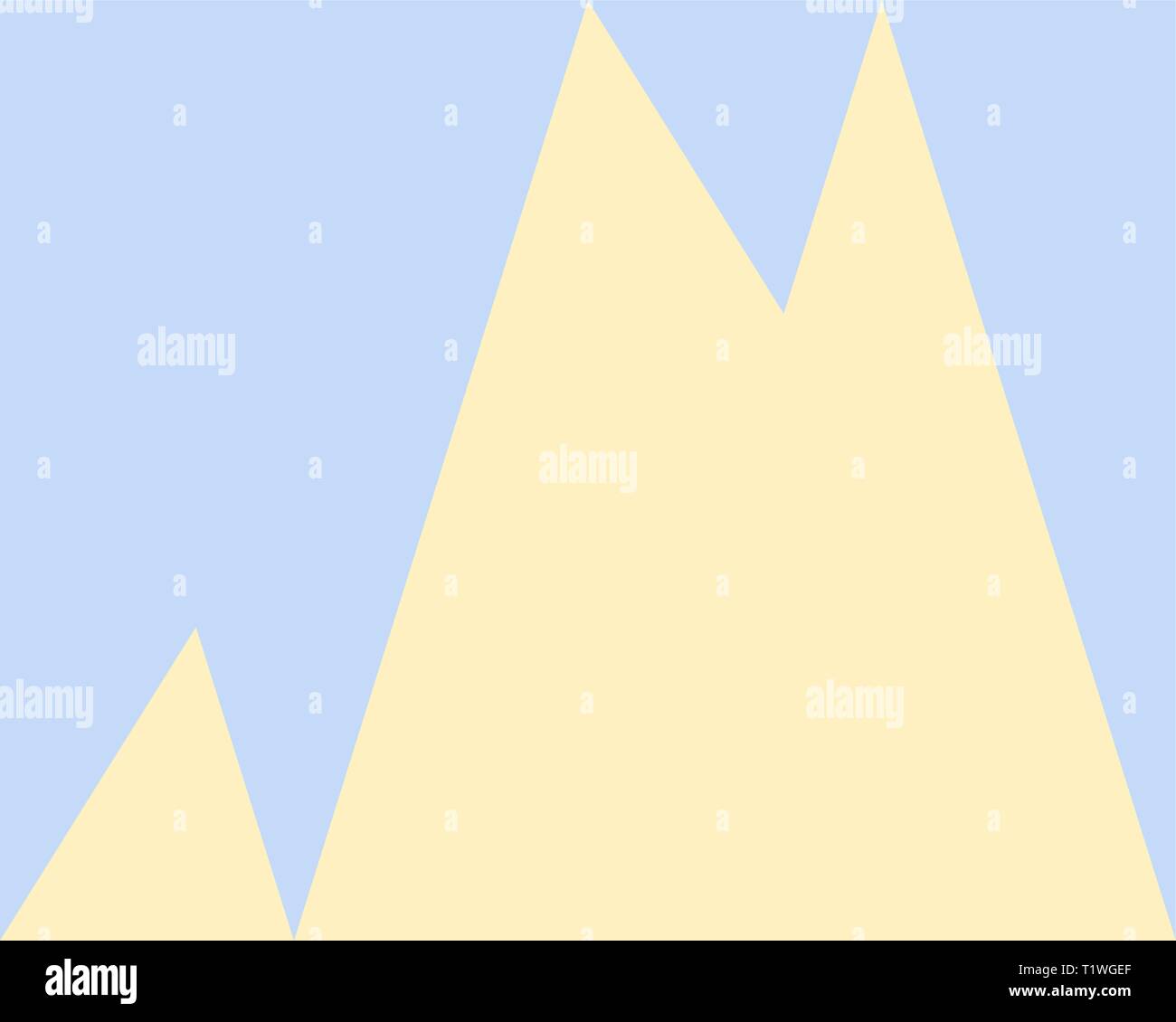 abstract geometric background, blue yellow triangles pattern Stock ...