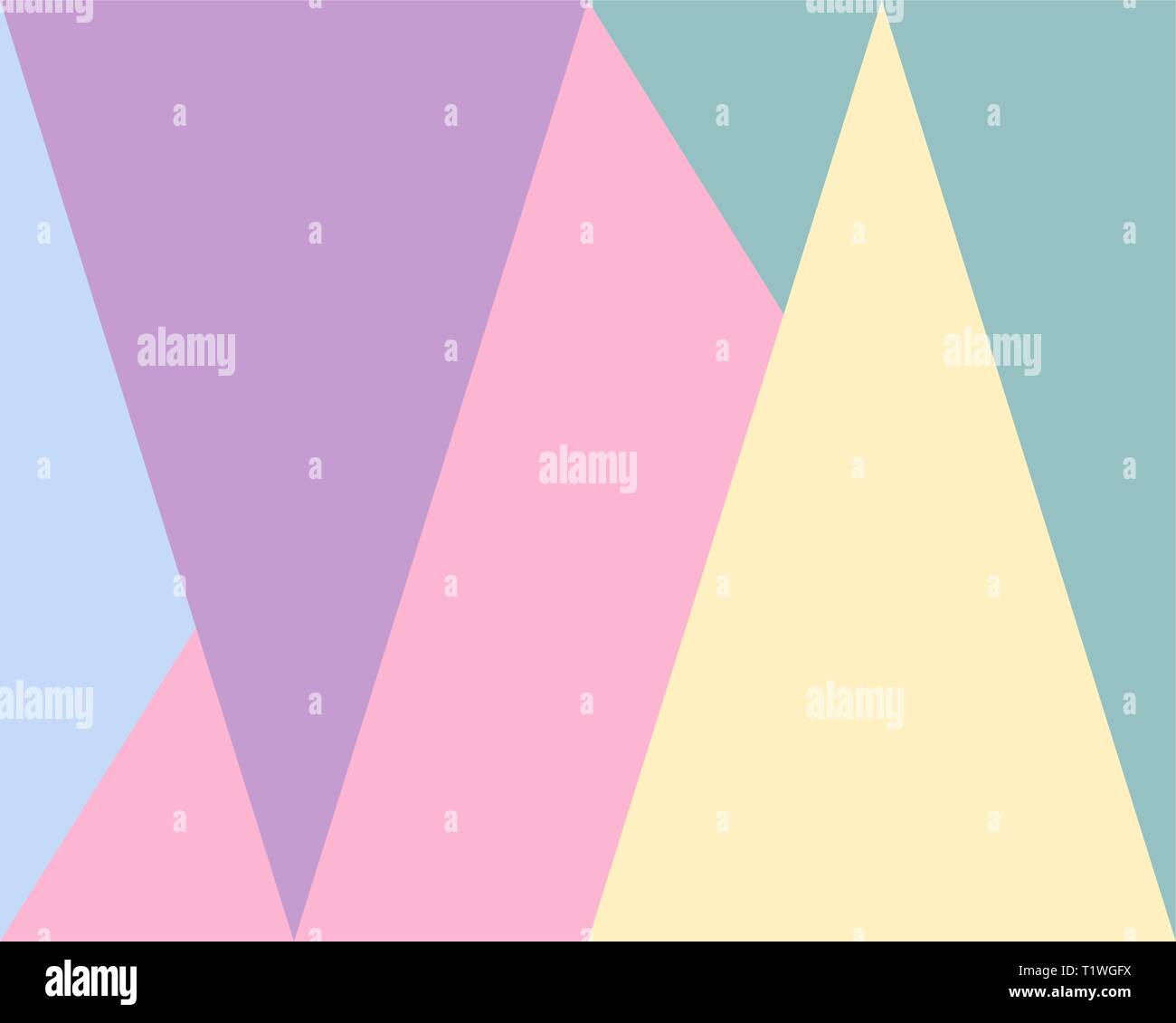 abstract geometric background, blue green pink yellow lilac triangles ...