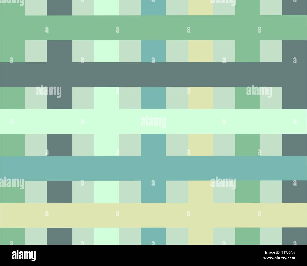 green grid on white background. pastel mosaic in geometric style with ...