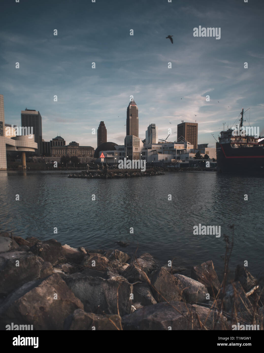 Cleveland Skyline in Spring Stock Photo - Alamy