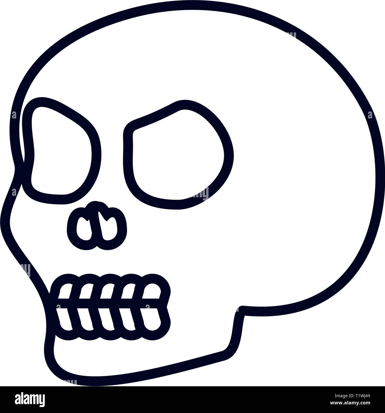 head skull isolated icon vector illustration design Stock Vector Image & Art - Alamy