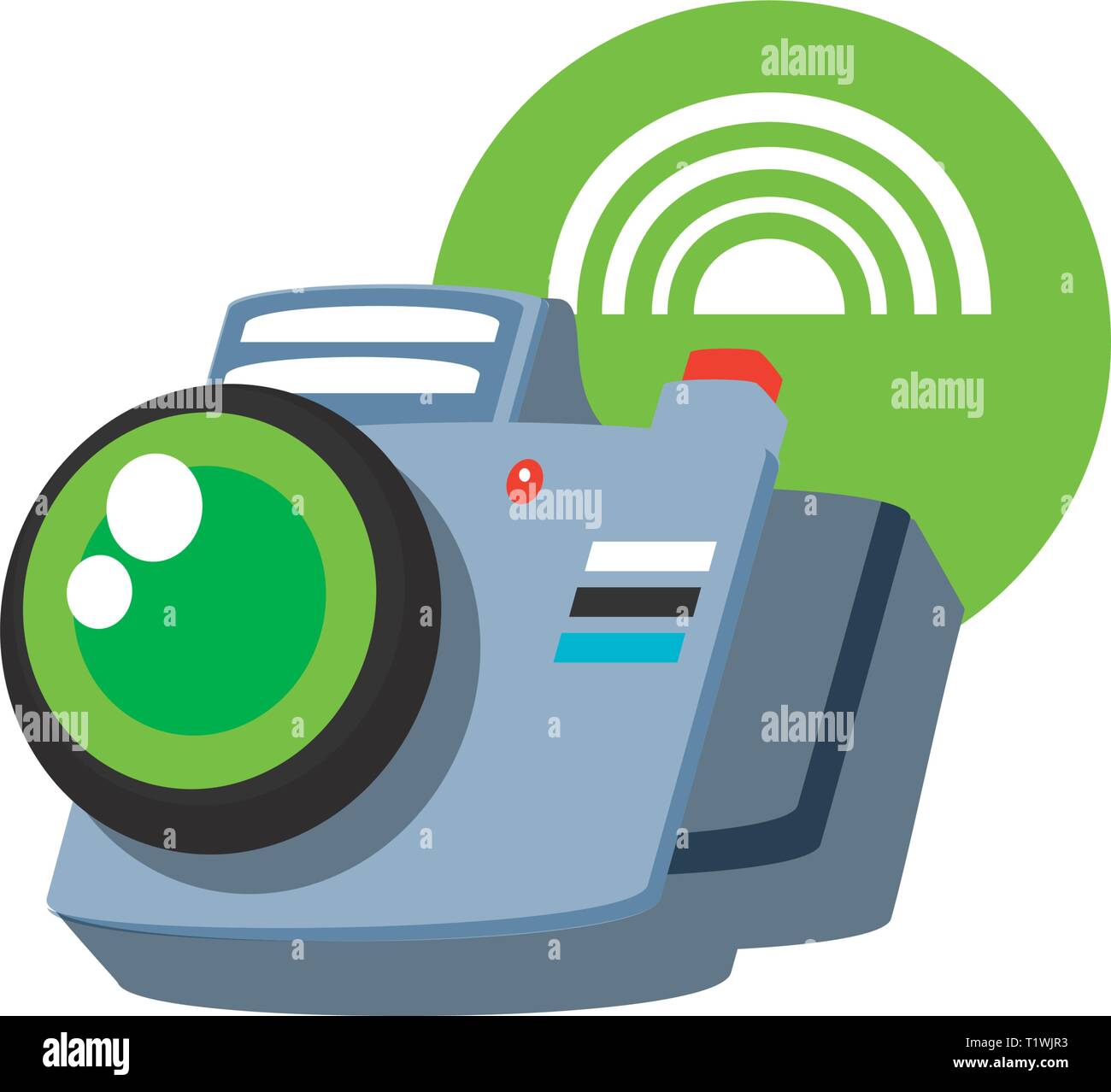 Photographing waves Stock Vector Images - Alamy