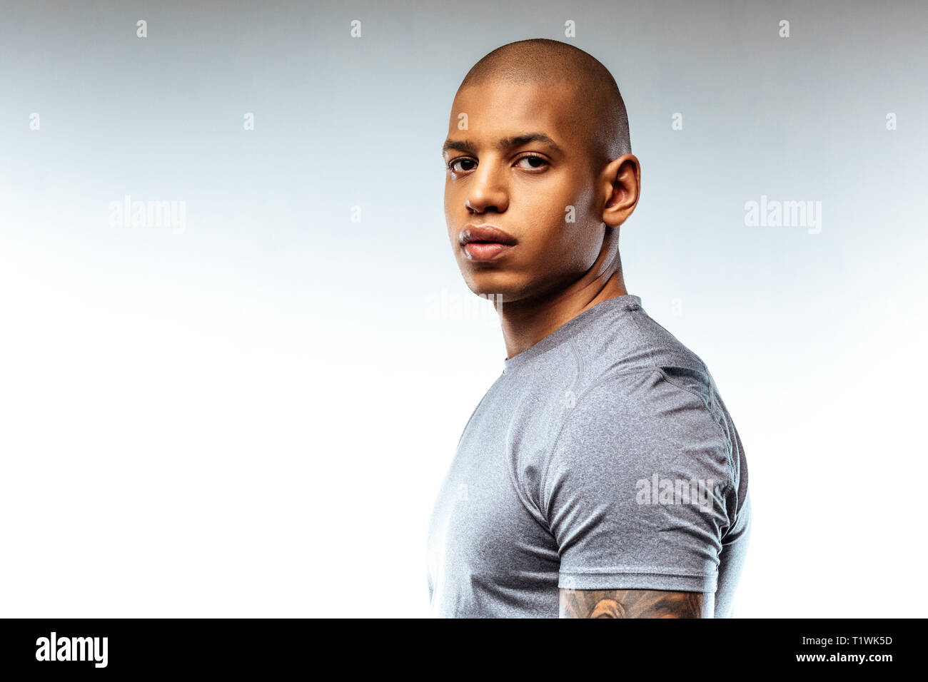 Attractive african american fit hi-res stock photography and images - Alamy