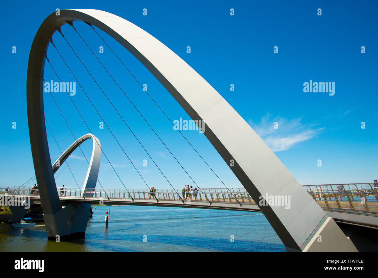 Elizabeth Quay Bridge - Perth - Australia Stock Photo - Alamy