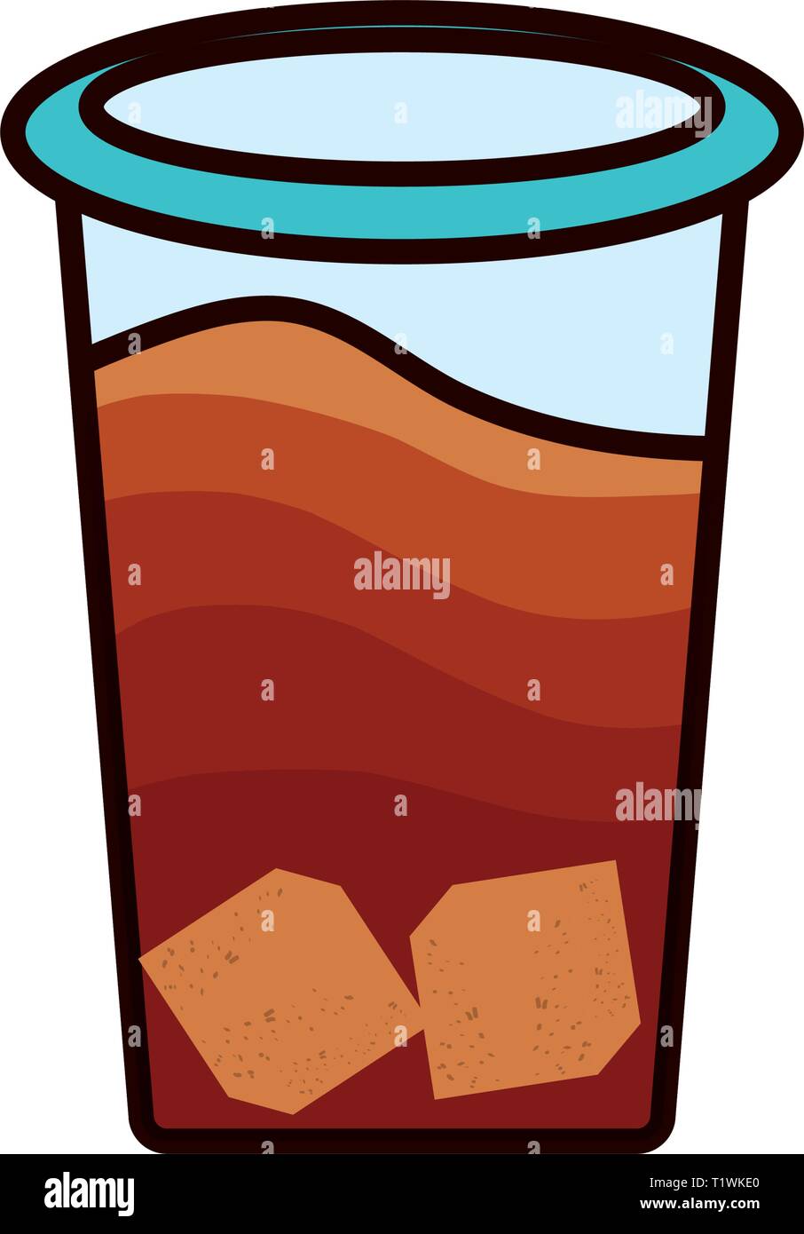 container plastic of tea herb isolated icon vector illustration design ...