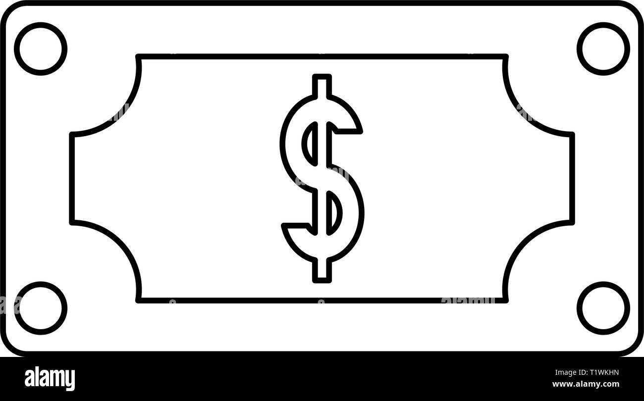 banknote money dollar currency payment vector illustration Stock Vector ...