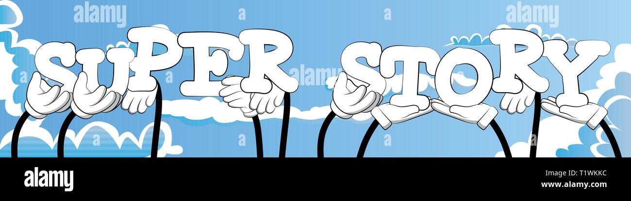 Diverse hands holding letters of the alphabet created the words Super ...