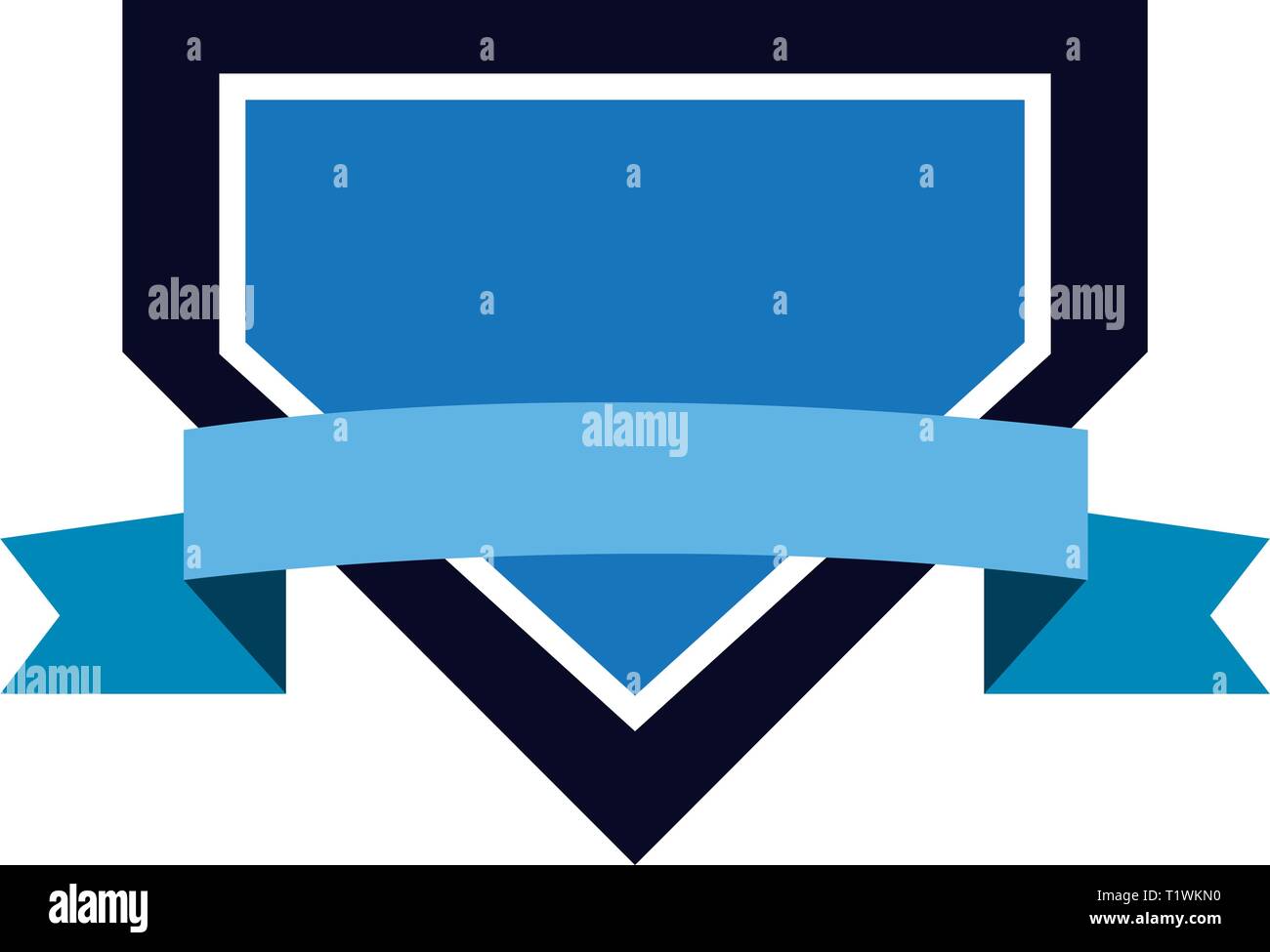 emblem badge empty template on white background vector illustration ...