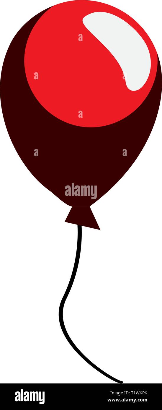 red balloon icon on white background vector illustration Stock Vector ...