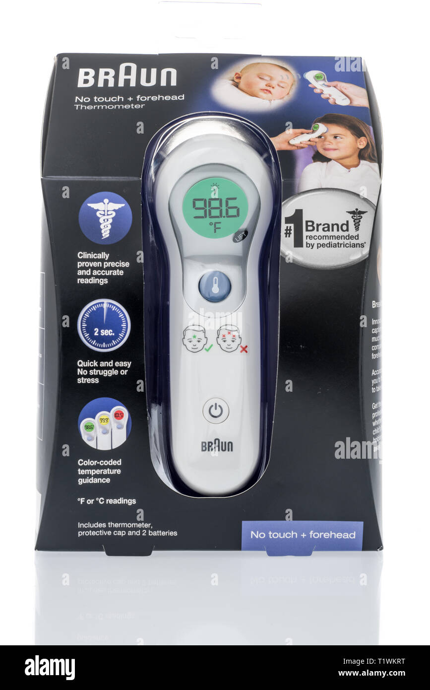 Winneconne, WI - 26 March 2019: A package of Braun electronic ...