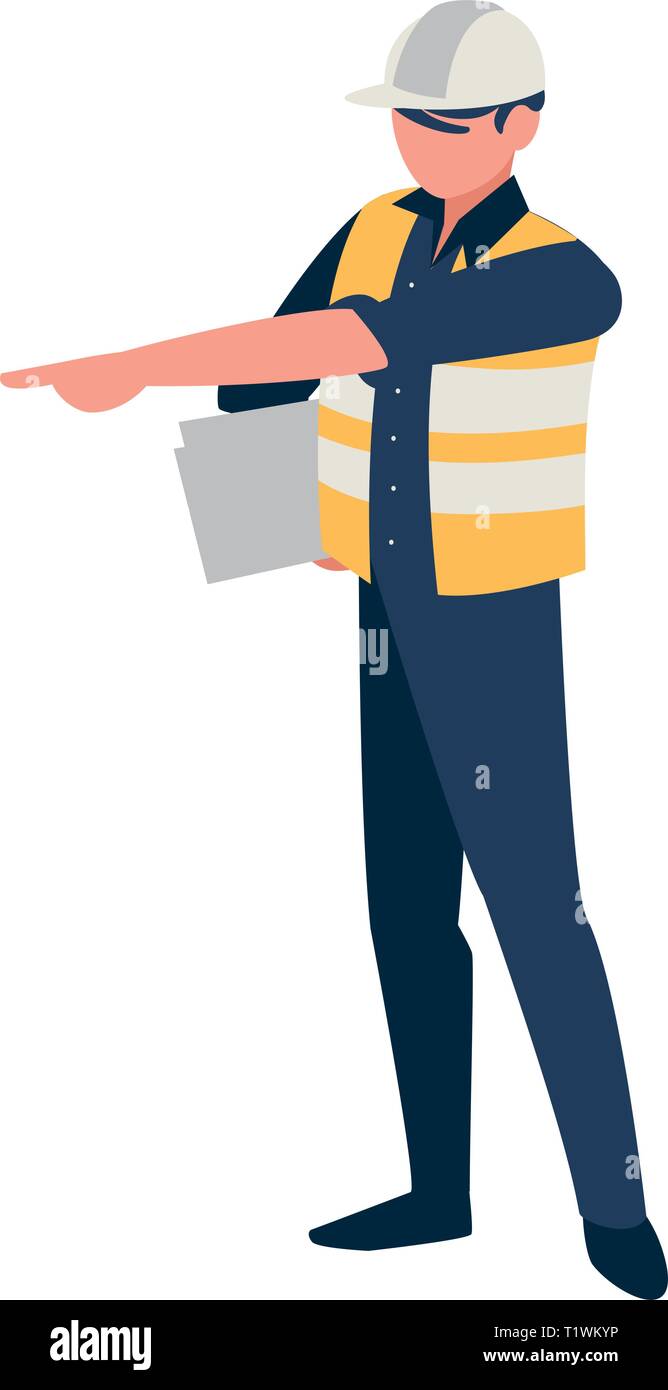 industrial worker avatar character vector illustration design Stock ...