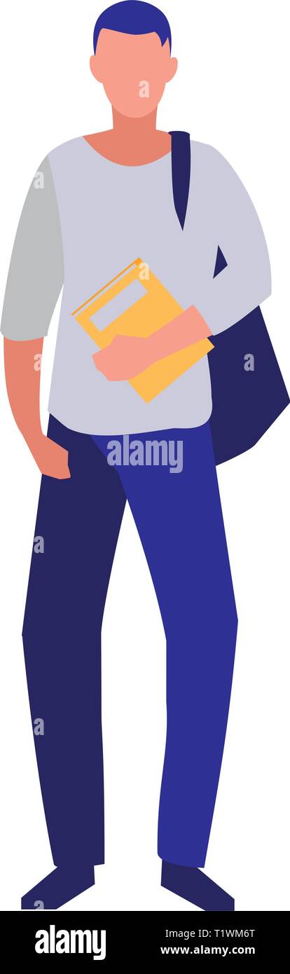 young boy student modeling vector illustration design Stock Vector ...