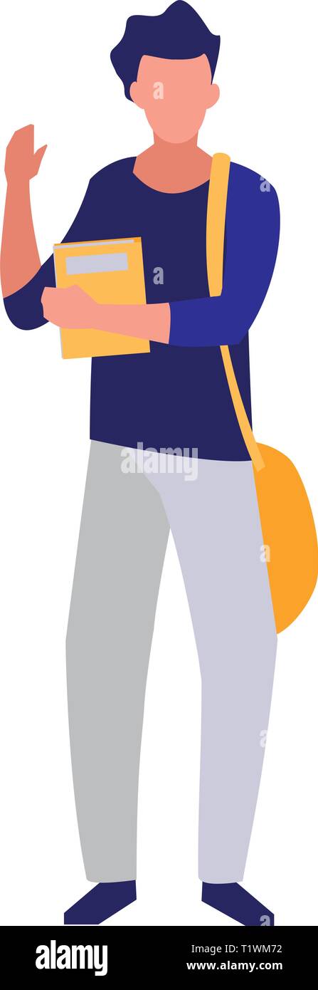 young boy student modeling vector illustration design Stock Vector ...