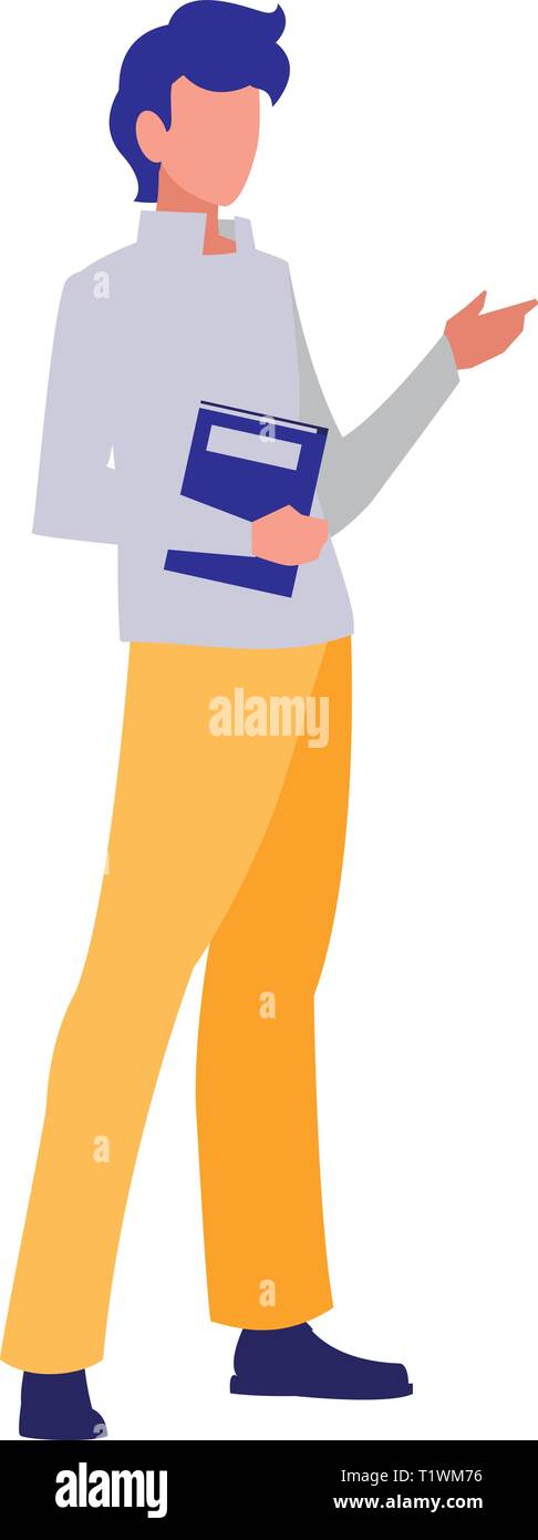 young boy student modeling vector illustration design Stock Vector ...