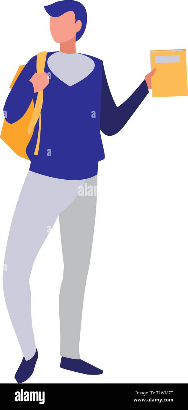 young boy student modeling vector illustration design Stock Vector ...