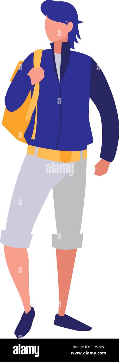 young boy student modeling vector illustration design Stock Vector ...