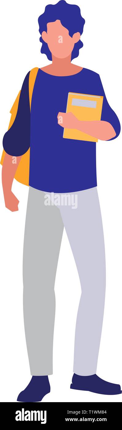 young boy student modeling vector illustration design Stock Vector ...