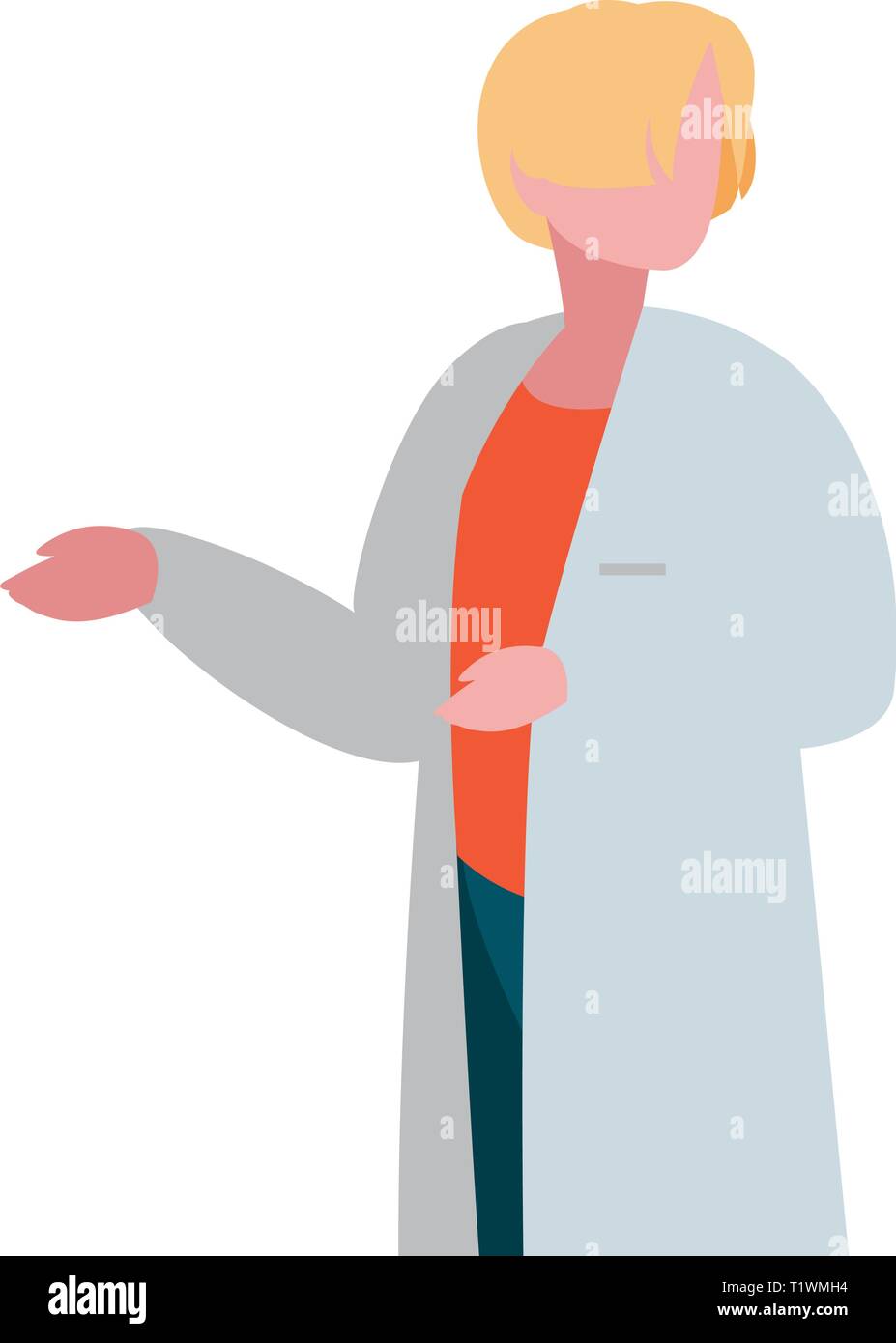 female doctor professional character vector illustration design Stock ...