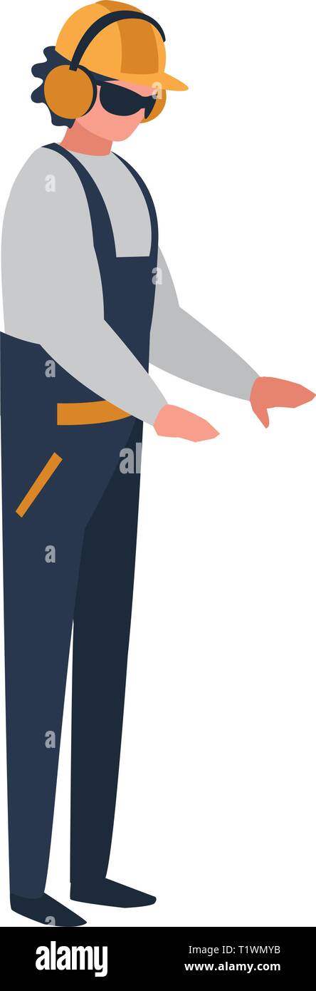 industrial worker avatar character vector illustration design Stock ...