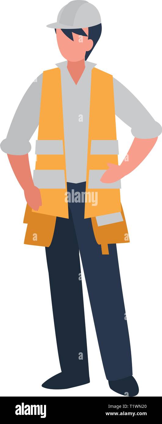 industrial worker avatar character vector illustration design Stock ...
