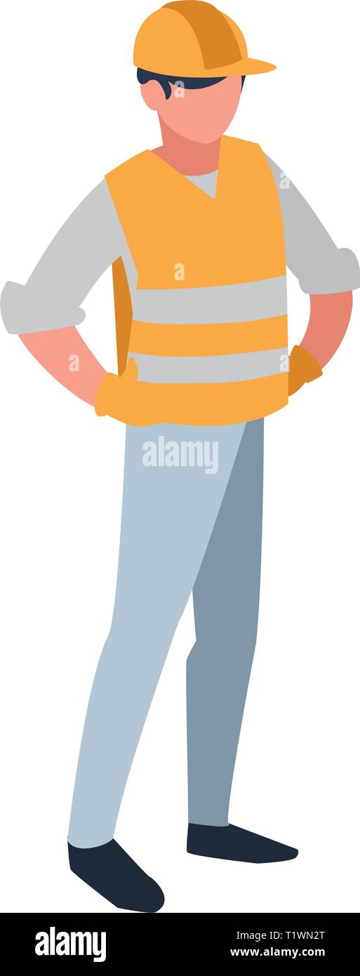 industrial worker avatar character vector illustration design Stock ...