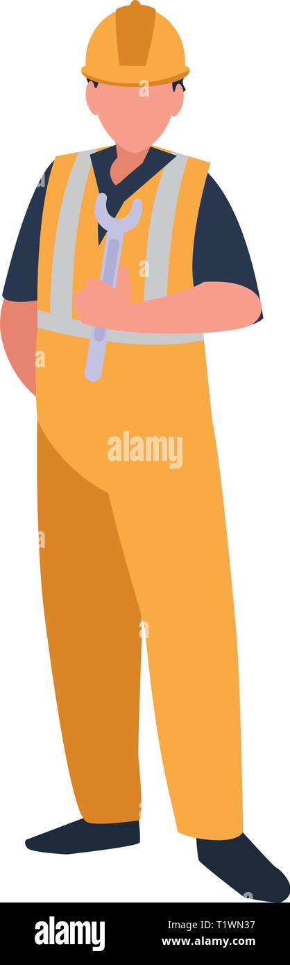 industrial worker avatar character vector illustration design Stock ...