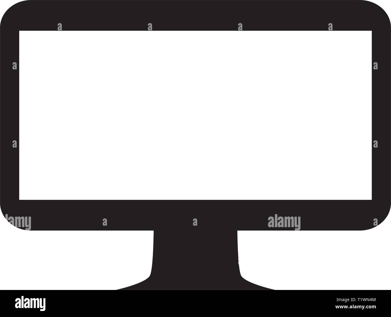 desktop computer isolated icon vector illustration design Stock Vector ...