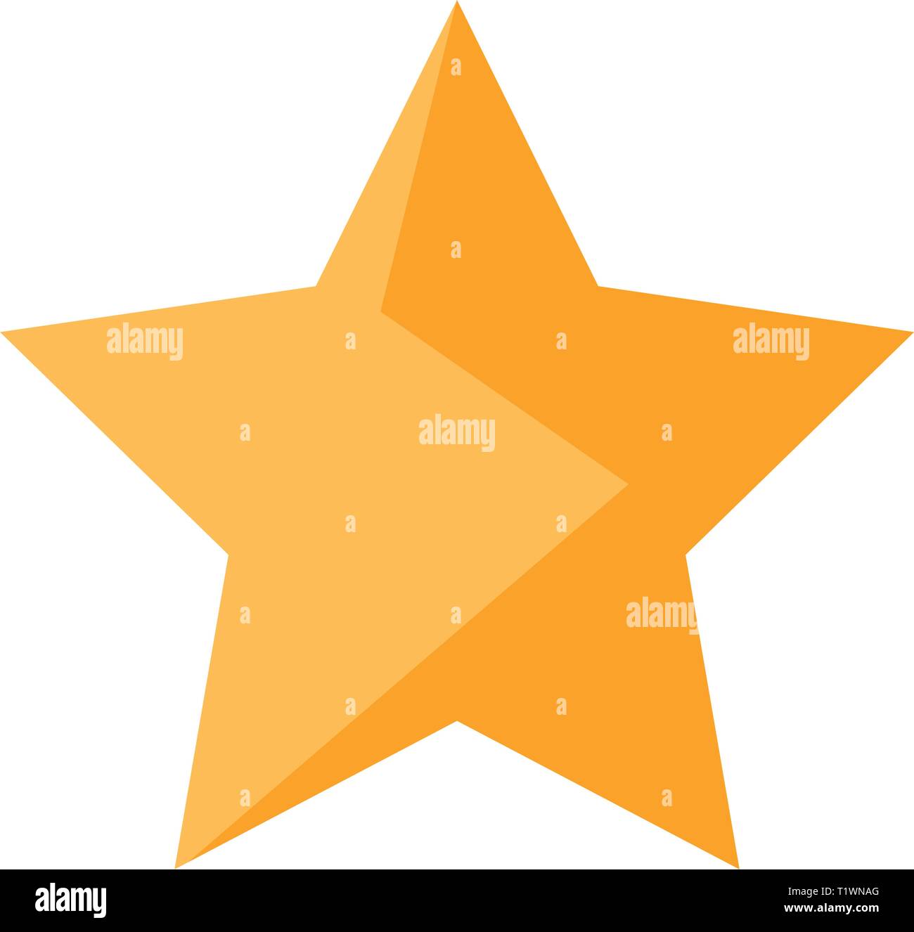 winning star golden icon vector illustration design Stock Vector Image ...