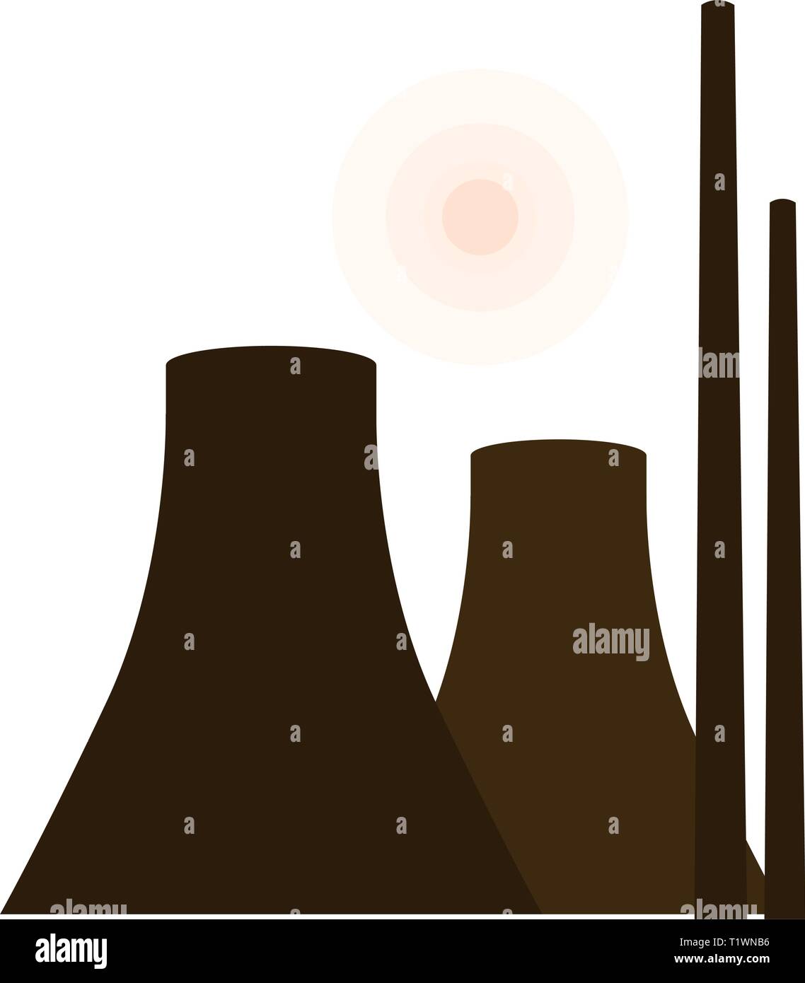 oil industry plant scenary vector illustration design Stock Vector ...