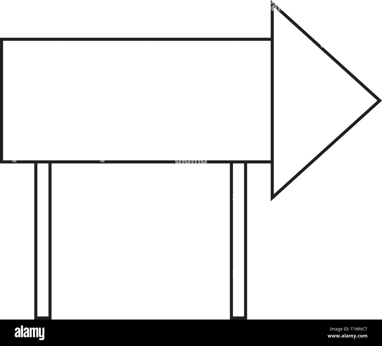 arrow guide signal icon vector illustration design Stock Vector Image ...