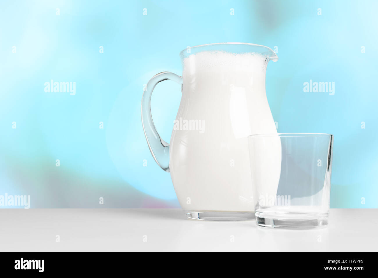 Pitcher with some milk Stock Photo - Alamy