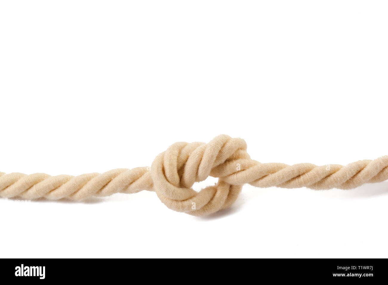 Beige cotton rope Stock Photo - Alamy
