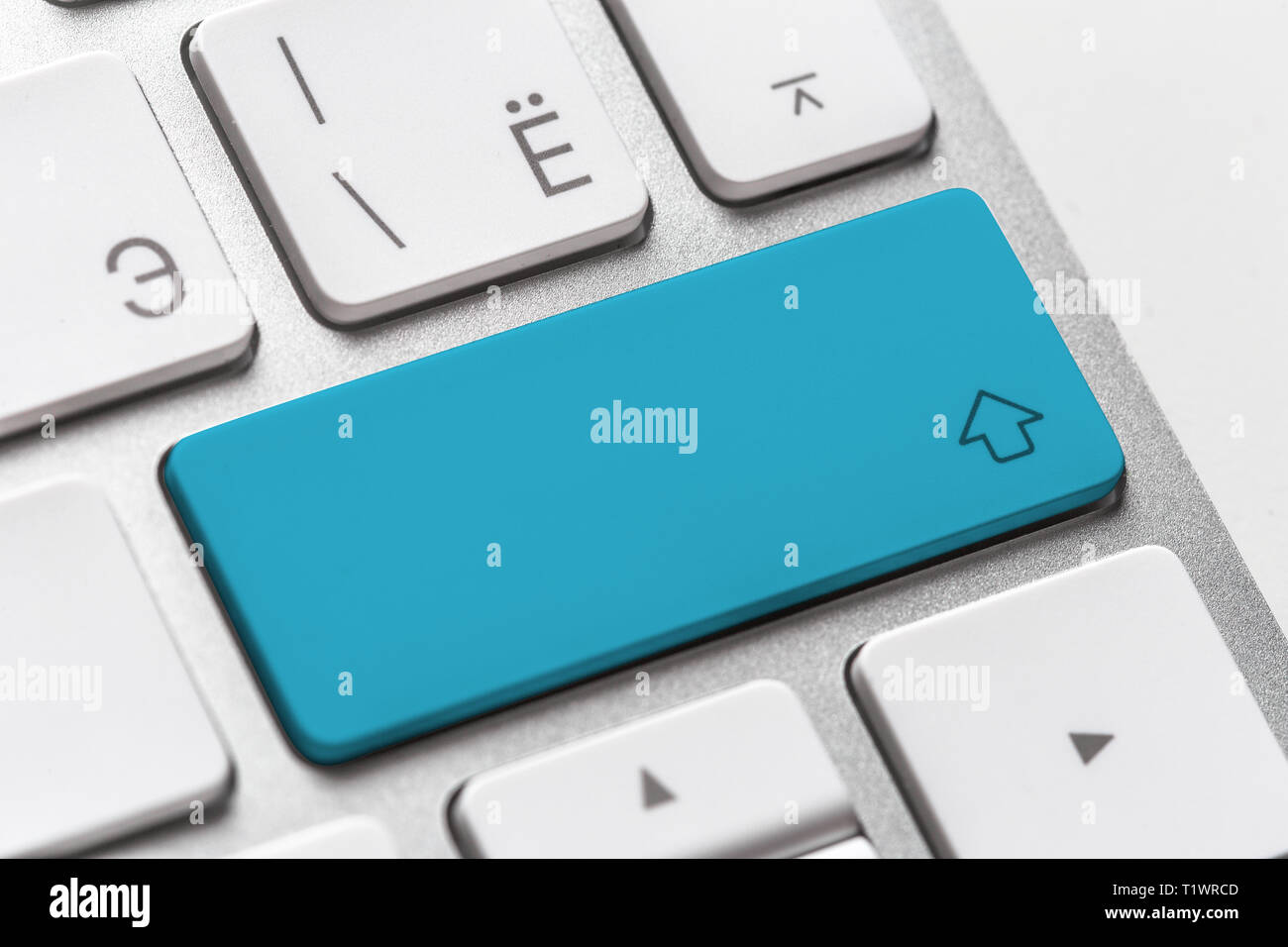 Keyboard button with the inscription Stock Photo - Alamy