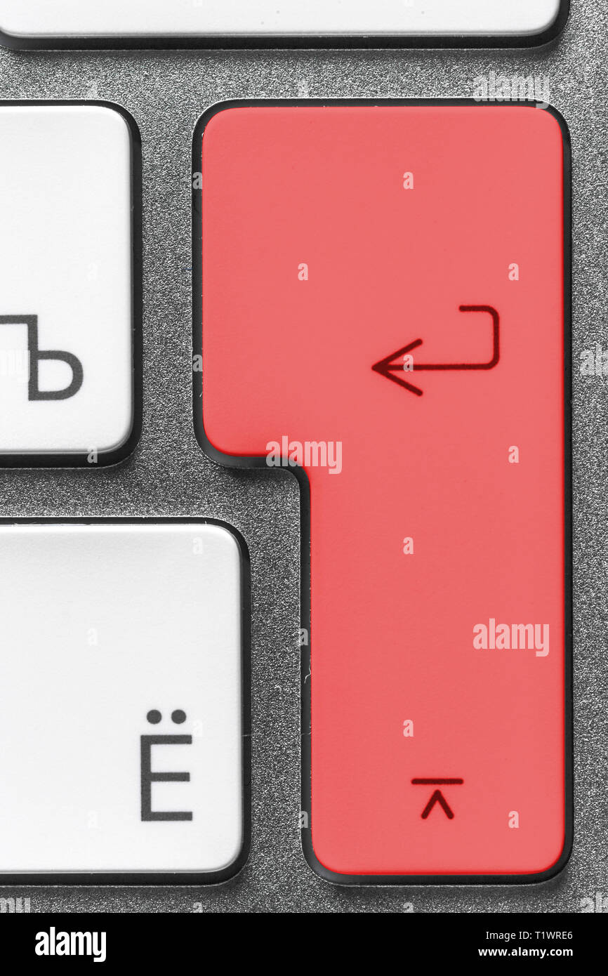 Keyboard button with the inscription Stock Photo - Alamy