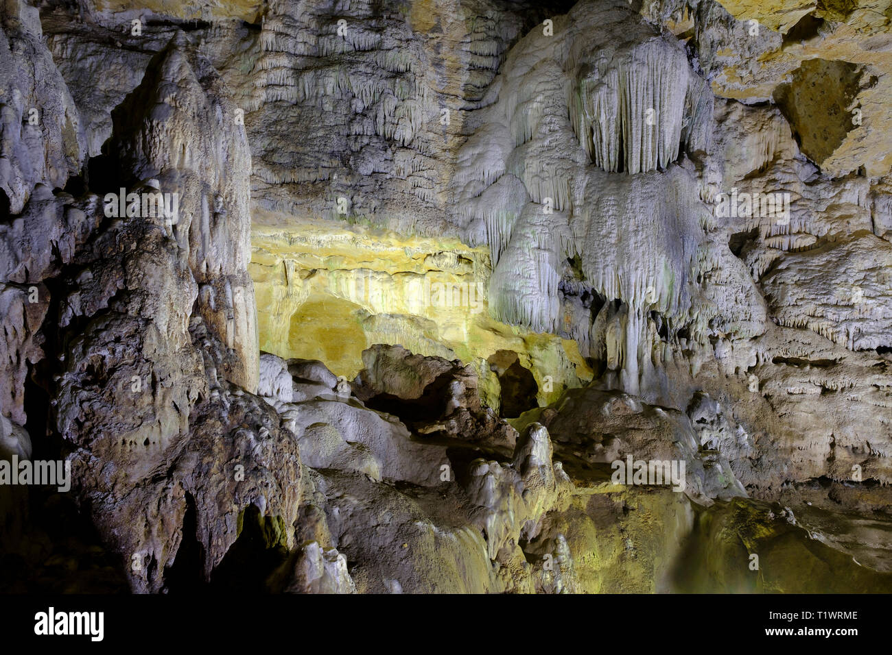 Grottes de La Balme cave (central-eastern France) *** Local Caption ...