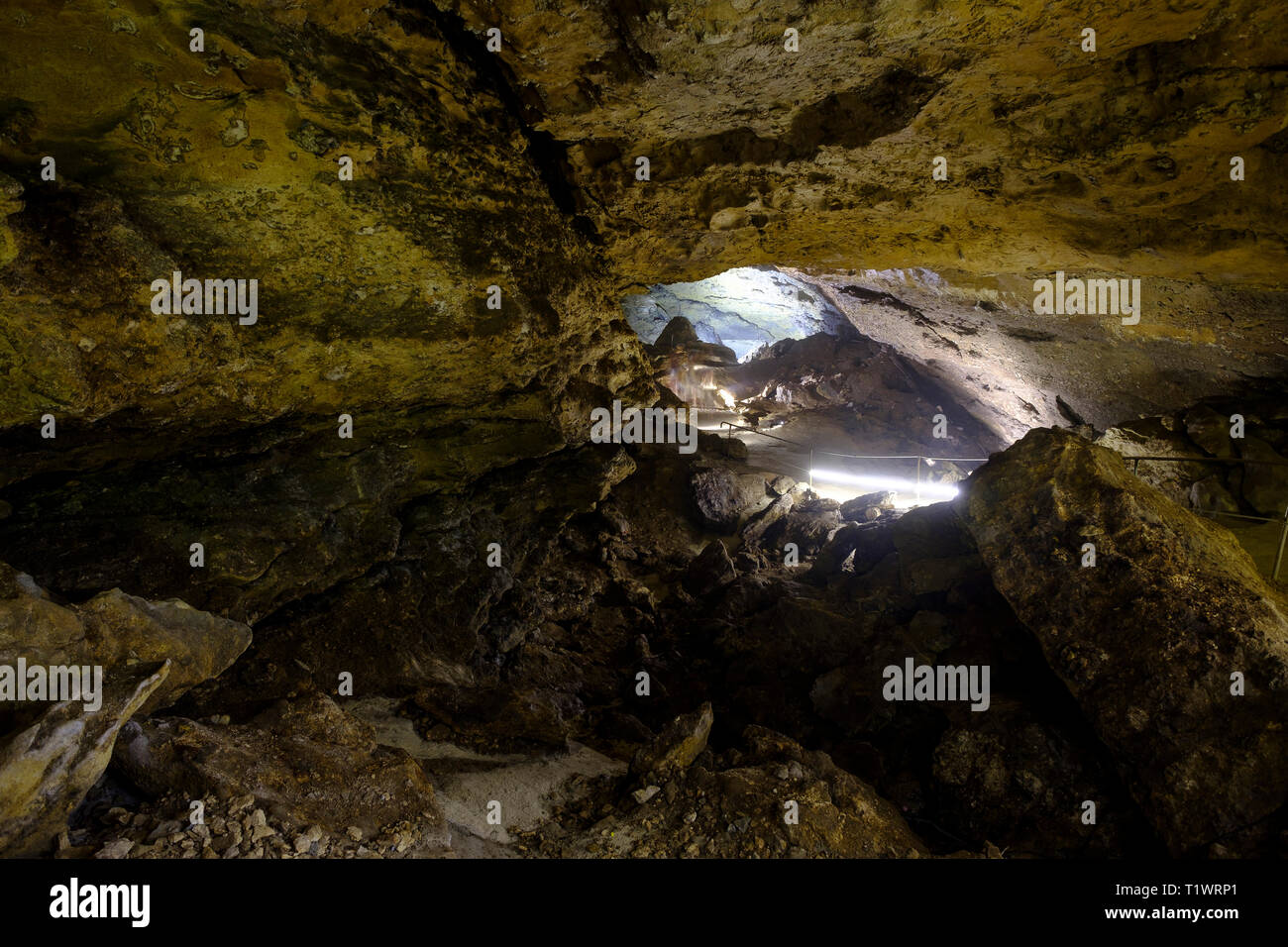 Grottes de La Balme cave (central-eastern France) *** Local Caption ...