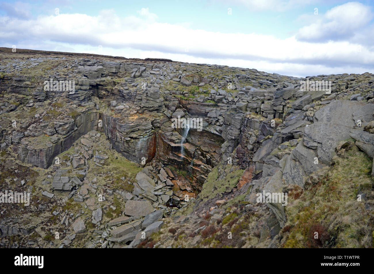 Kinder Downfall waterfall Stock Photo - Alamy