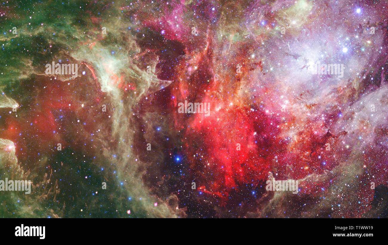 Universe filled with stars, nebula and galaxy. Elements of this image ...