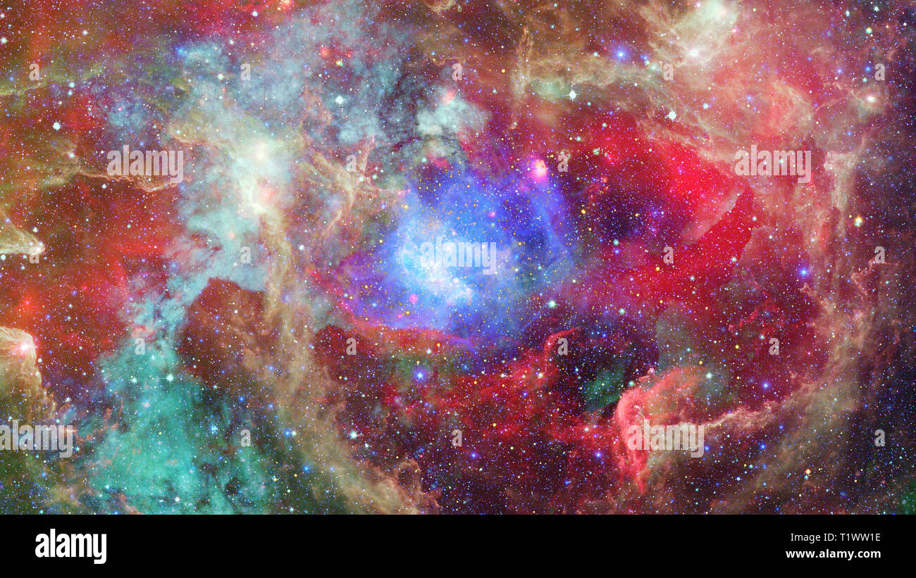 Nebula and stars in outer space. Dark nebula. Elements of this image ...