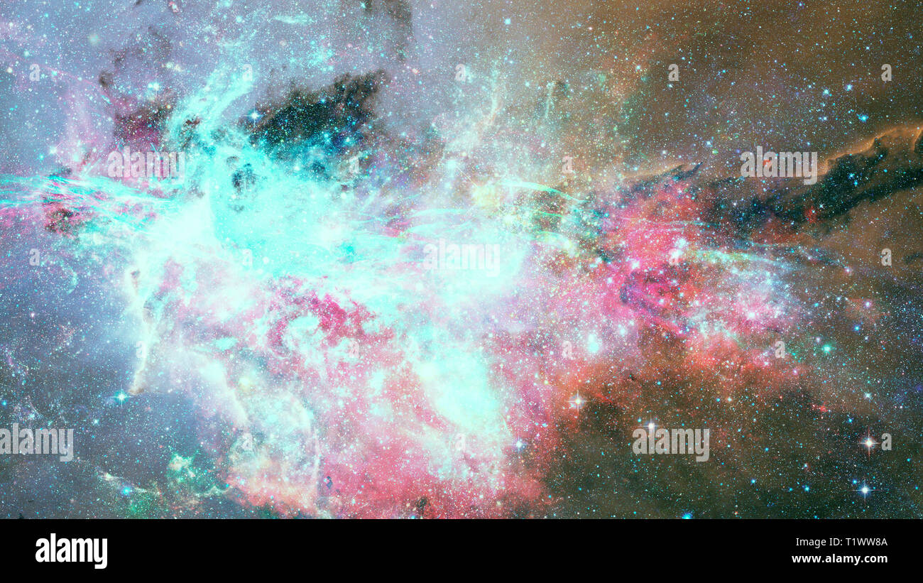 Nebula and galaxies in space. Celestial sky. Elements of this image ...