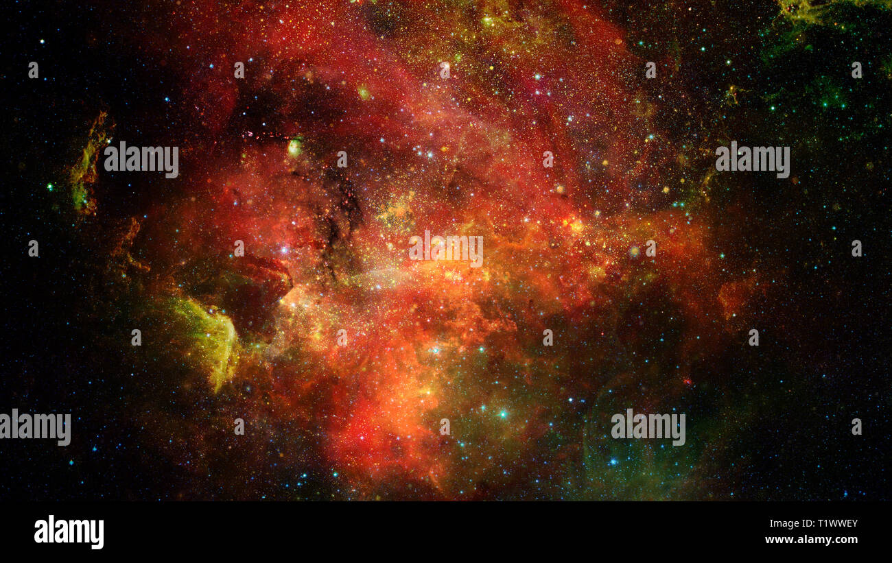 Image of the nebula in deep space. Galaxy constellation. Elements of ...