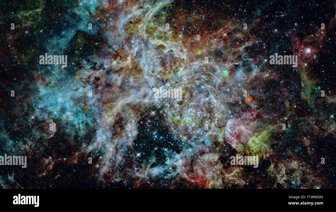 Beautiful nebula and space galaxy. Elements of this image furnished by ...