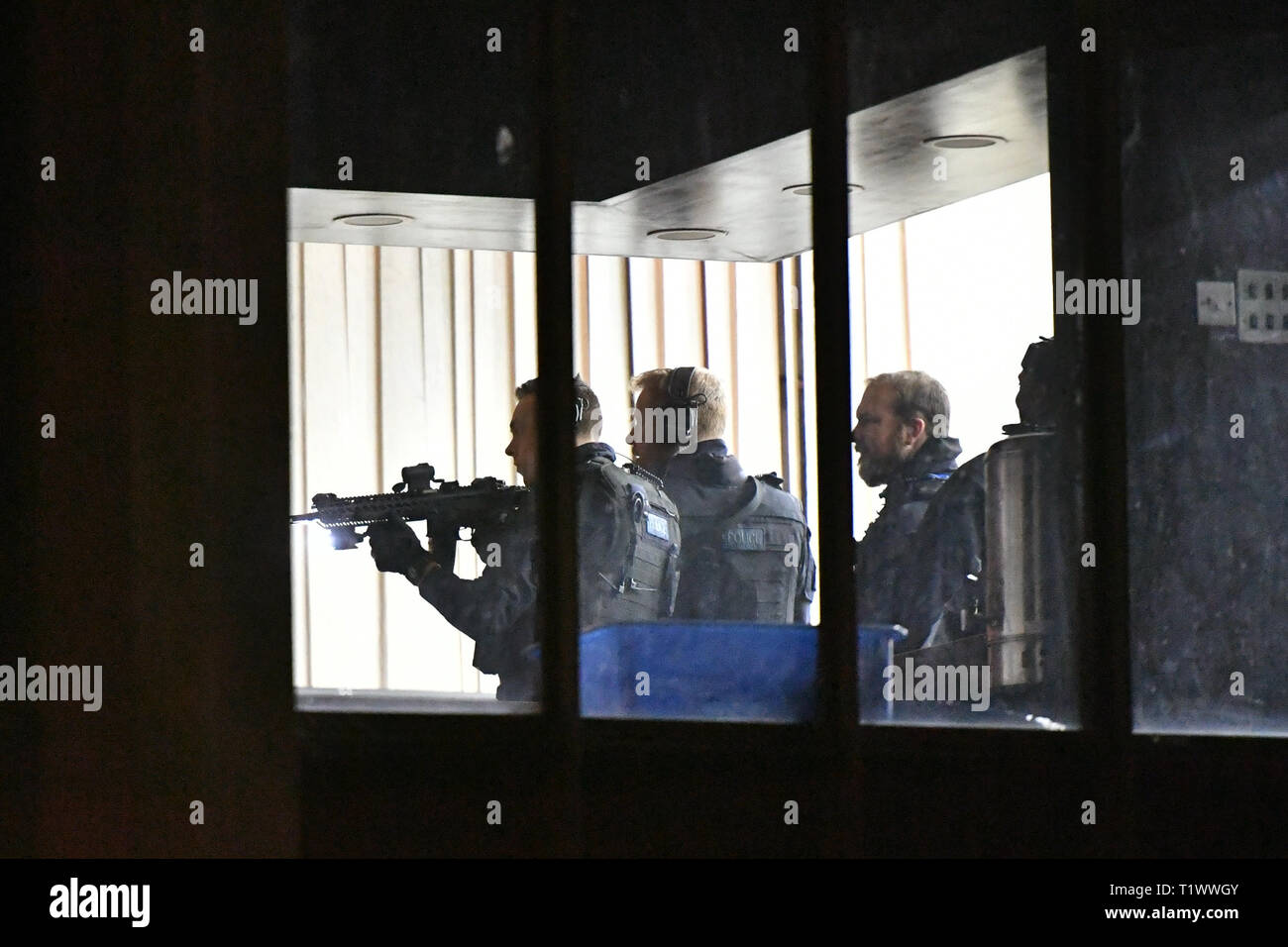 Police officers inside london central mosque hi-res stock photography ...