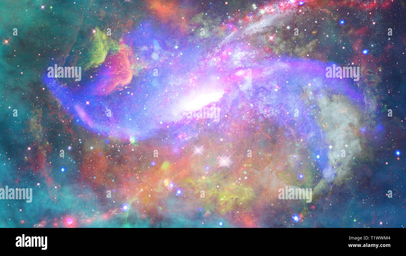 Nebula in space. Spiral galaxy background. Elements of this image ...