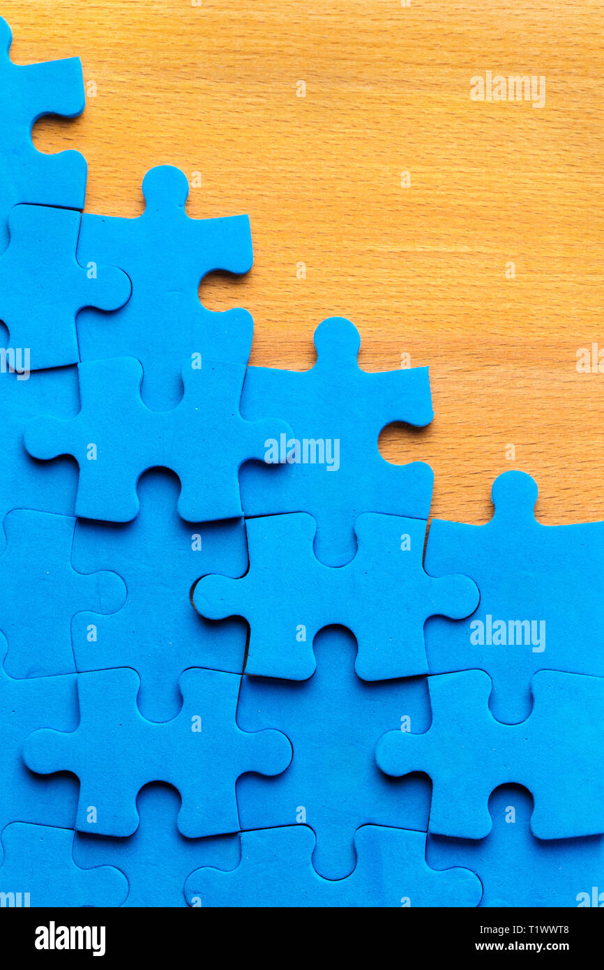 Incomplete puzzle with missing piece Stock Photo - Alamy