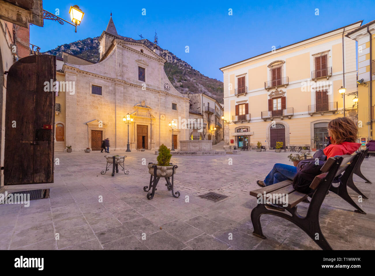 Pacentro (Italy) - A little medieval town with old towers beside ...