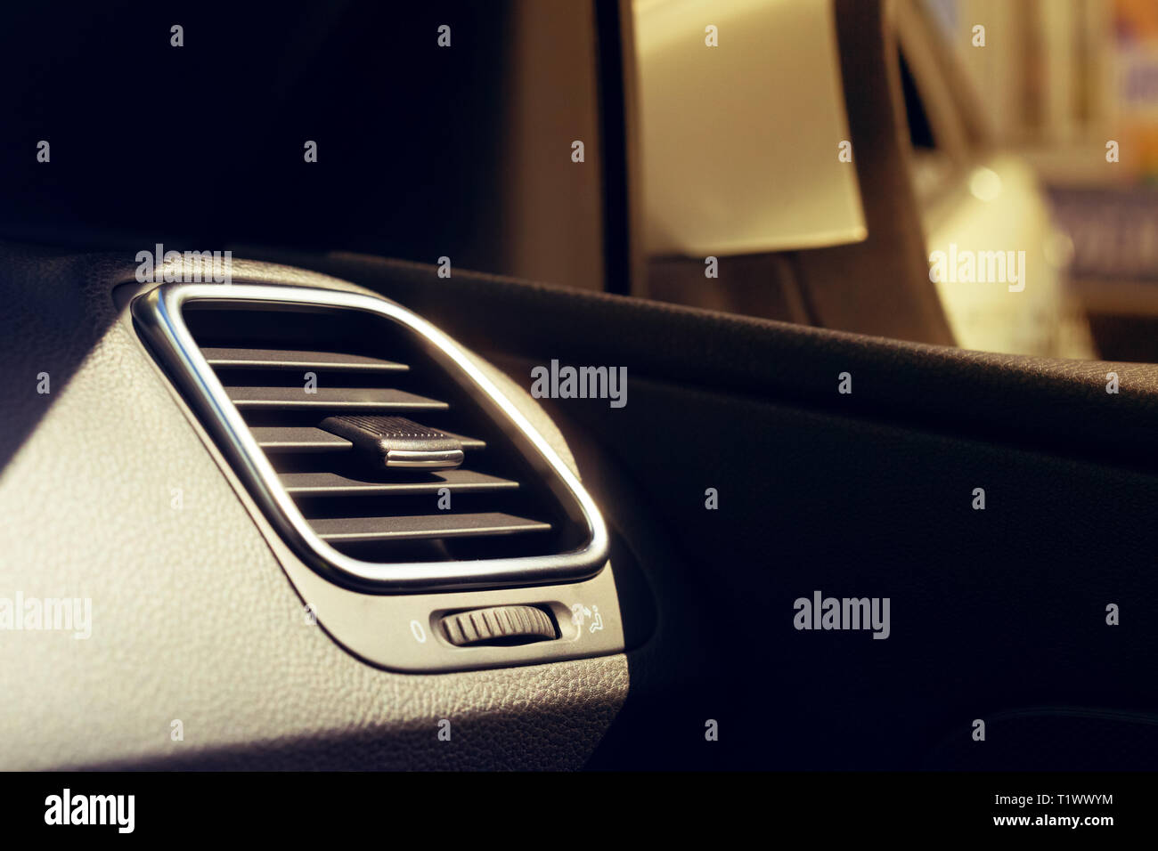 Climate control unit in the new car Stock Photo - Alamy