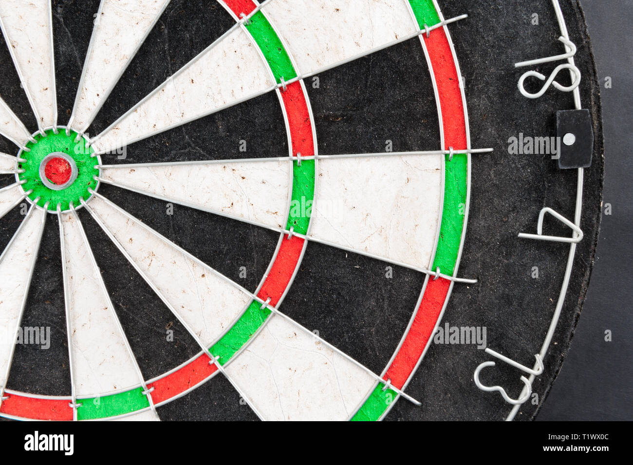 classic dartboard color target with wire separated cells Stock Photo ...