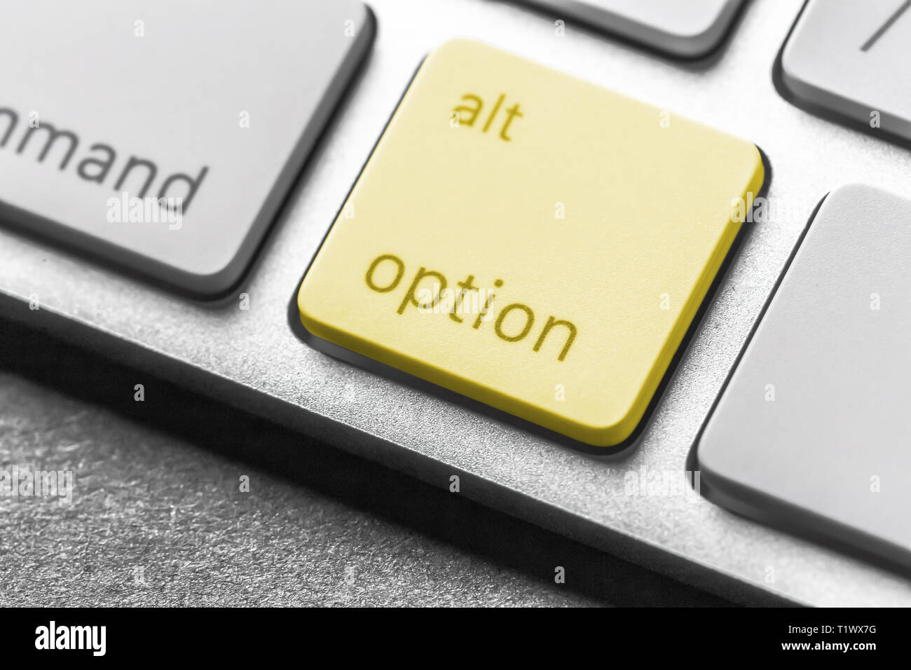 Keyboard button with the inscription Stock Photo - Alamy